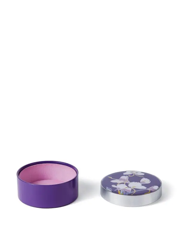 Shanghai Tang Ginger Flower Enamel Box - Purple