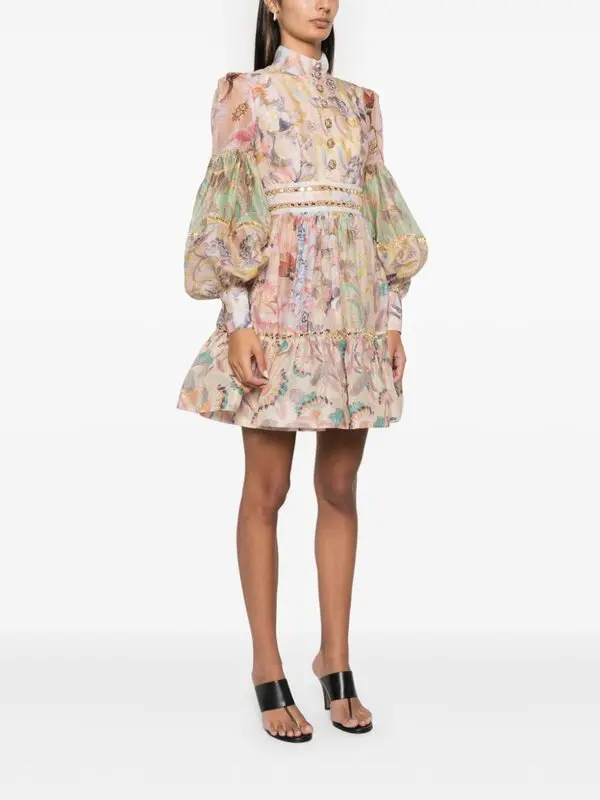 Zimmermann Illustration Mirror Mini Dress