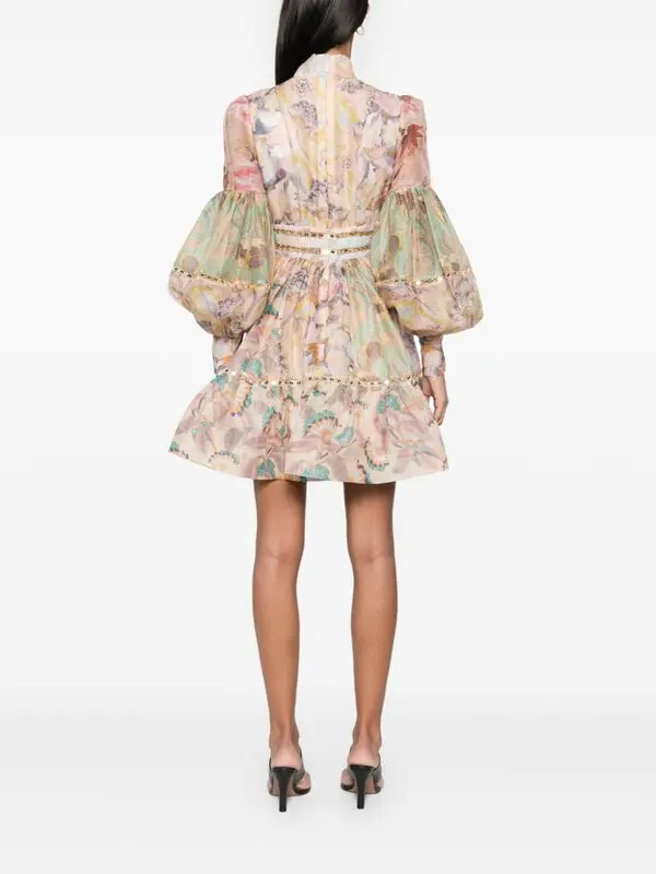 Zimmermann Illustration Mirror Mini Dress