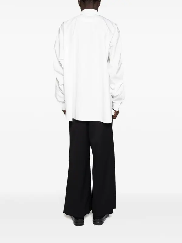 YOSHIOKUBO Crash Smocked-panel Shirt