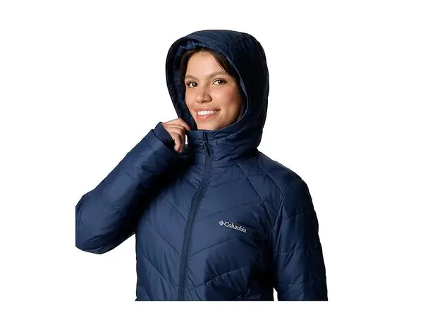 Columbia Heavenly Long Hooded Jacket - Navy
