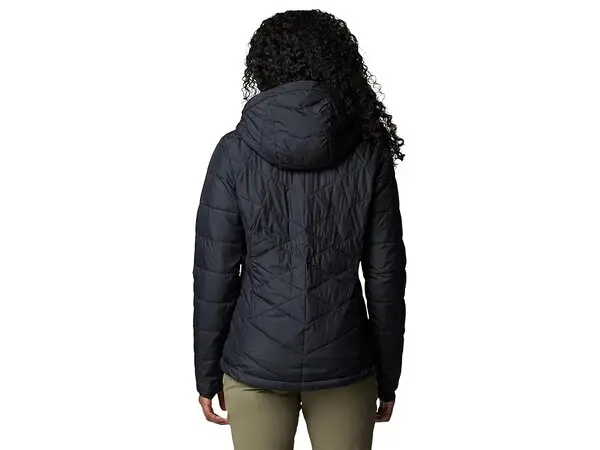 Columbia Hooded Quilted Jacket With Omni-heat Technology - Black