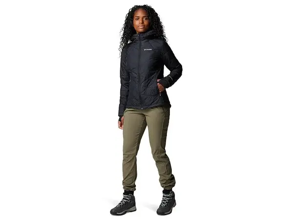 Columbia Hooded Quilted Jacket With Omni-heat Technology - Black