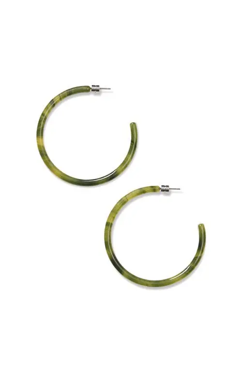 MACHETE Oversized Hoop Earrings - Algae