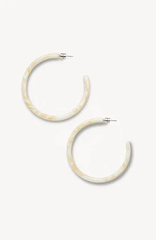 MACHETE Oversized Hoop Earrings - Ivory