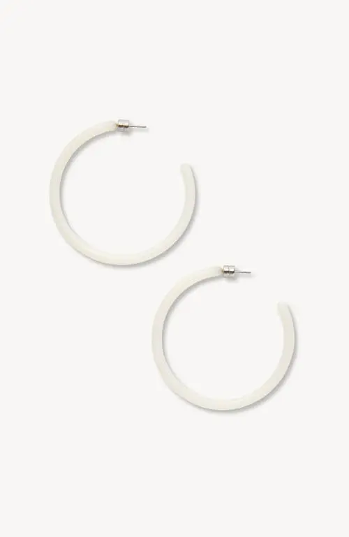 MACHETE Oversized Hoop Earrings - Milk Glass Matte