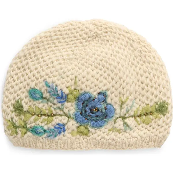 FRENCH KNOT Josephine Wool Cloche - White