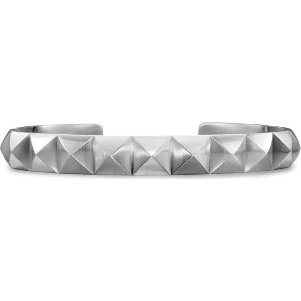 David Yurman Pyramid Open Cuff Bracelet - Sterling Silver