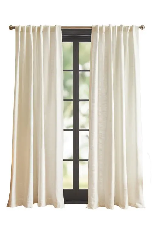 DKNY PURE Martinique Set Of 2 Curtain Panels - Off White