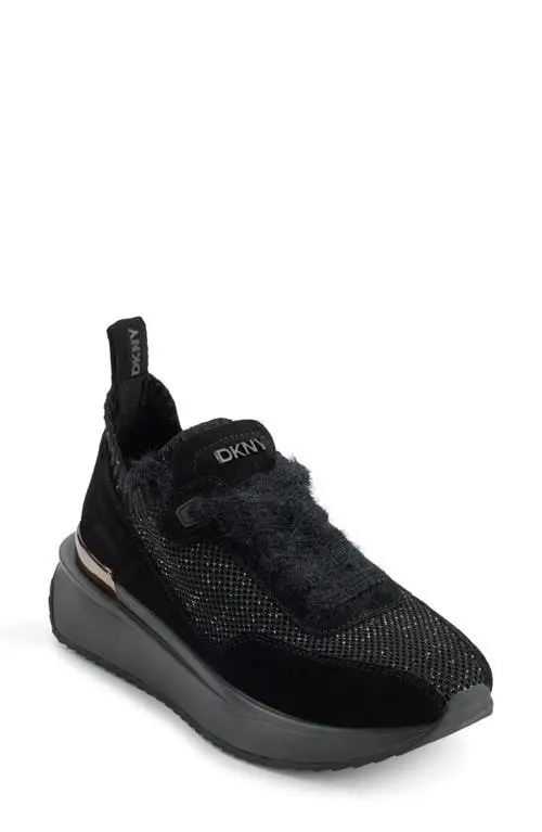 Dkny Aveline Wedge Sneakers - Black