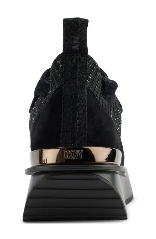 Dkny Aveline Wedge Sneakers - Black