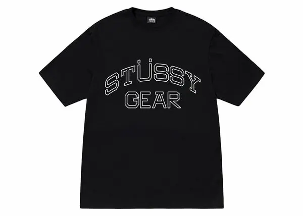 StÜssy Gear Tee Shirt - Black