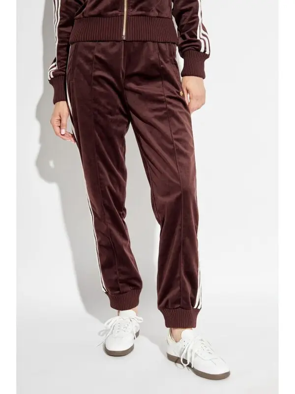 Adidas Logo-patch Velvet Track Pants