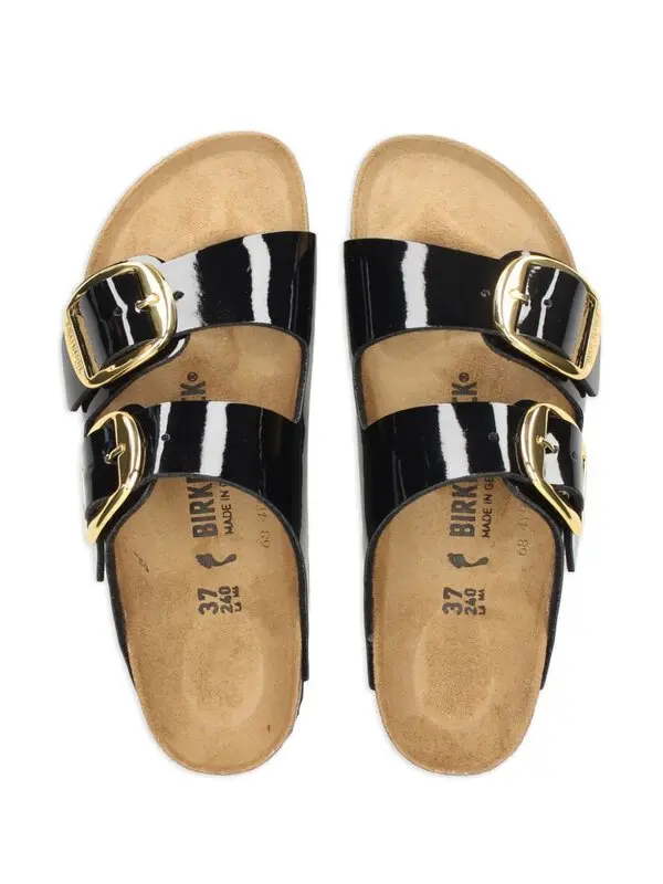 BIRKENSTOCK Arizona Big Buckle Slides - Black