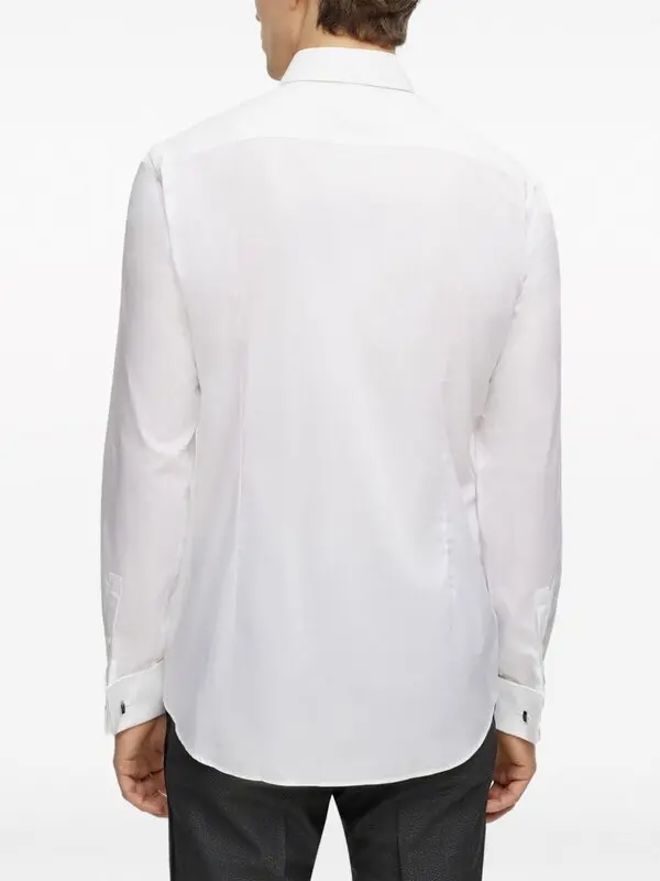 BOSS Slim-fit Dress Shirt In Easy-iron Stretch Cotton - White