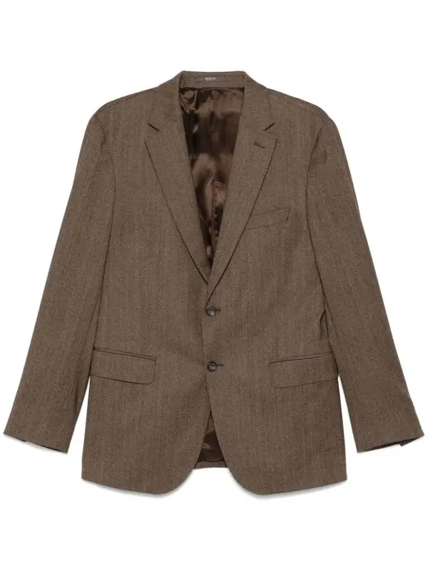 Boggi Milano Herringbone-pattern Blazer