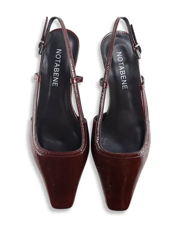 NOTABENE 35mm Elena Slingback Pumps - Red