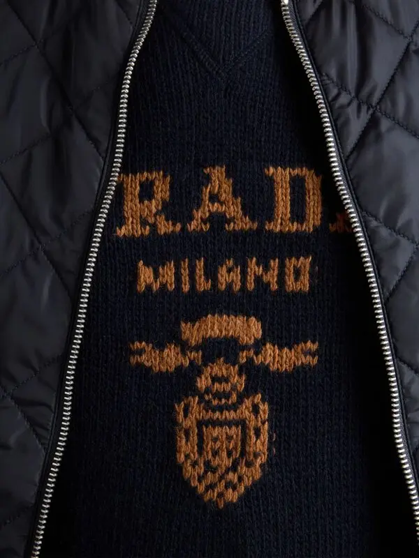 Prada Crew-neck Cashmere Sweater - Blue