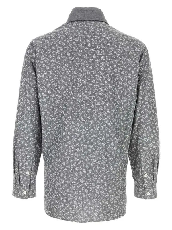 Yohji Yamamoto Floral-print Cotton Shirt