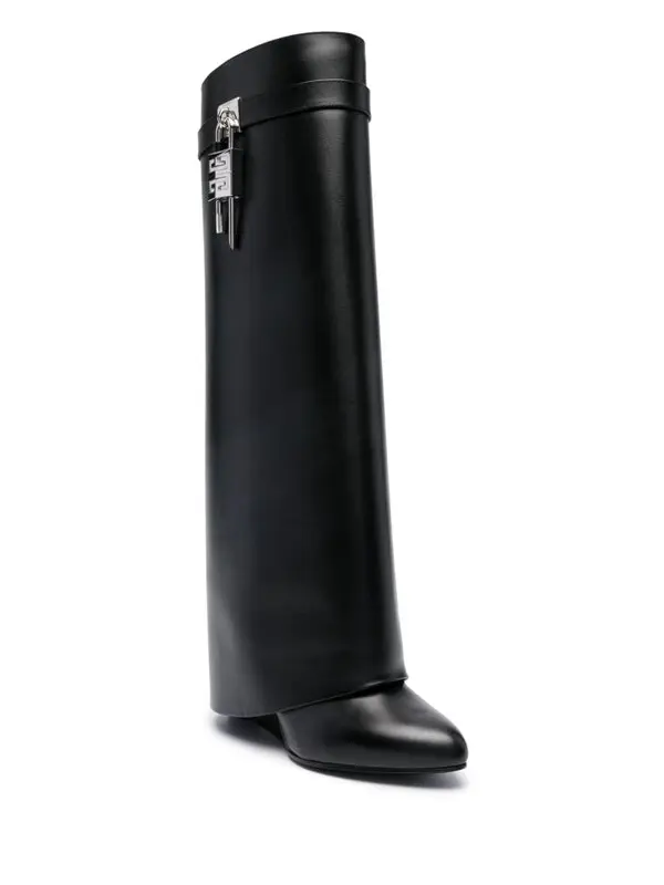 Givenchy Shark Lock 100mm Leather Boots