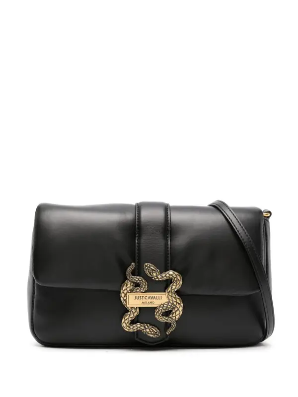 Just Cavalli Snakes-plaque Tote Bag - Black