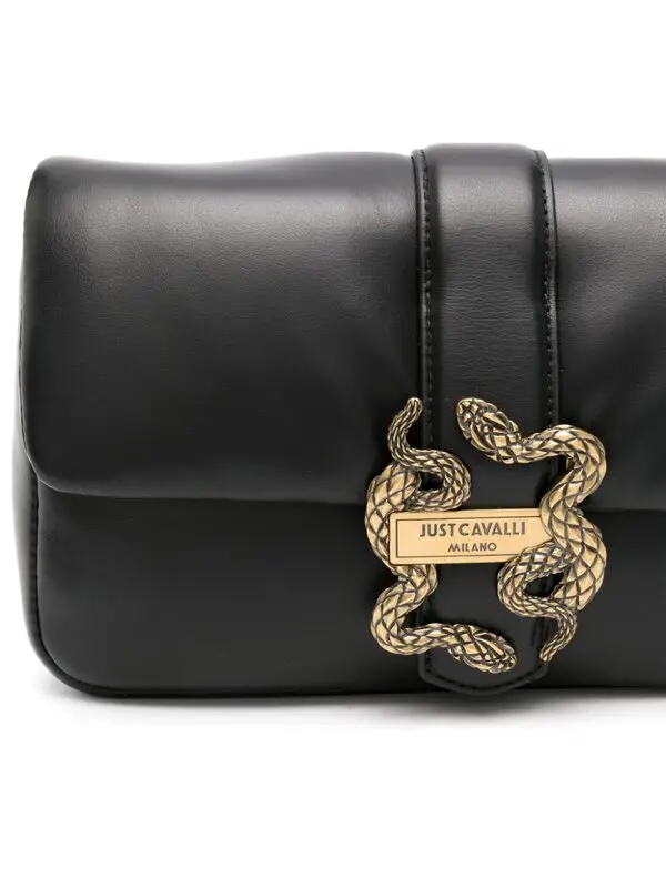 Just Cavalli Snakes-plaque Tote Bag - Black