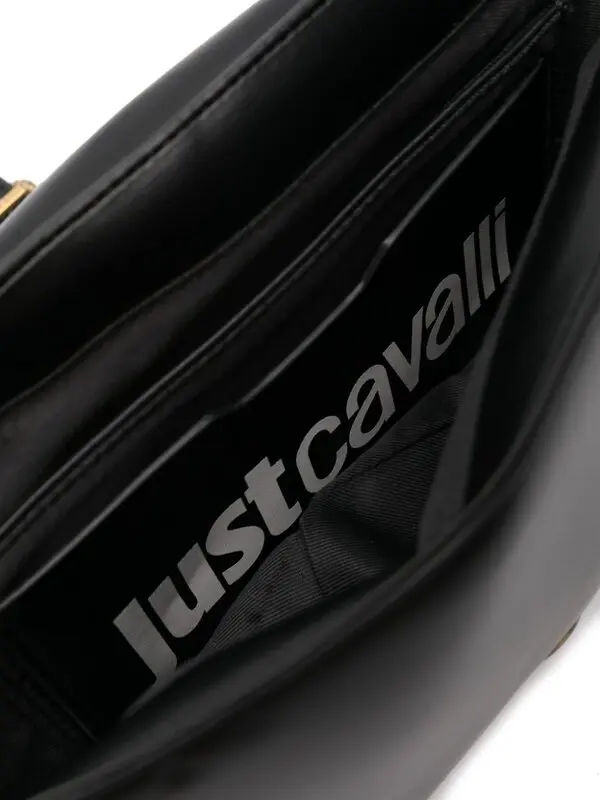 Just Cavalli Snakes-plaque Tote Bag - Black