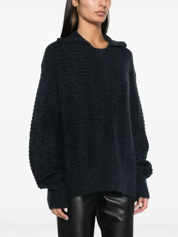 Remain Birger Christensen Knitted Polo Sweater