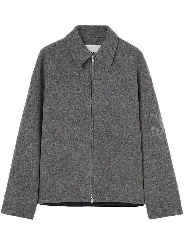 JIL SANDER Zipped Up Wool Jacket