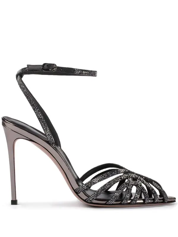 LE SILLA Divina 105mm Crystal-embellished Sandals