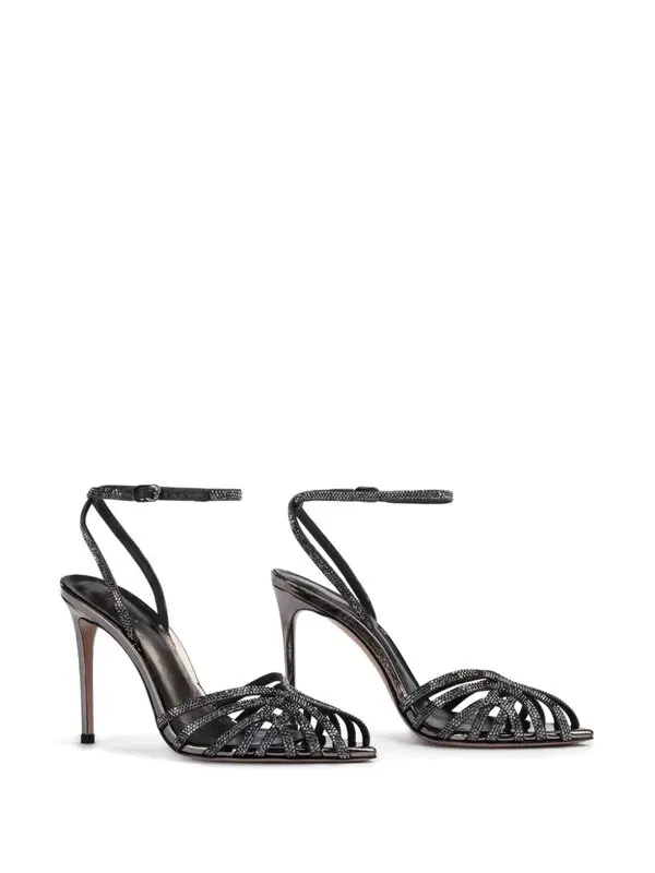 LE SILLA Divina 105mm Crystal-embellished Sandals