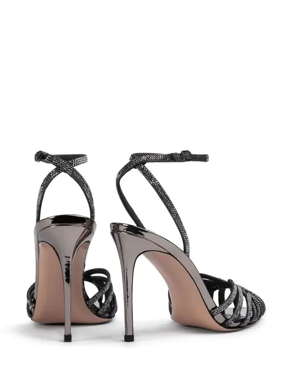 LE SILLA Divina 105mm Crystal-embellished Sandals