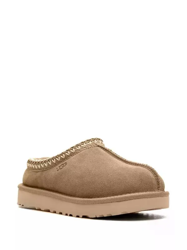UGG Tasman Suede Slip-on Slippers With Braided Detail - Brown