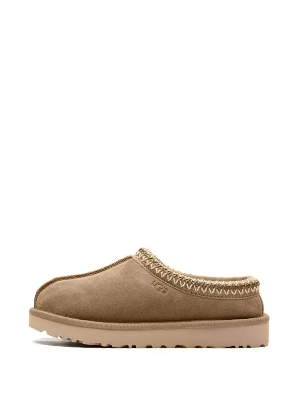 UGG Tasman Suede Slip-on Slippers With Braided Detail - Brown