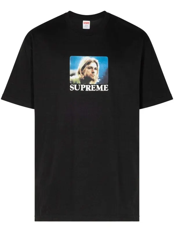 Supreme Kurt Cobain Graphic Print T-shirt - Black