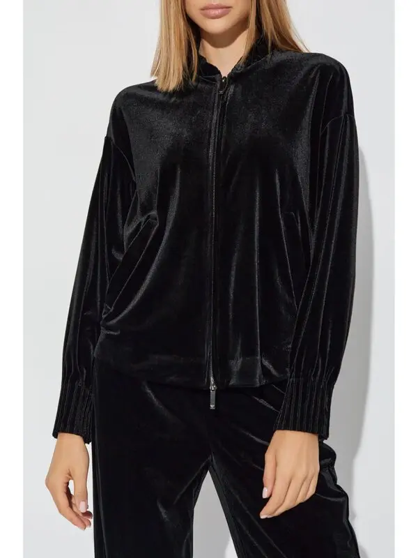 Emporio Armani Velvet Bomber Jacket