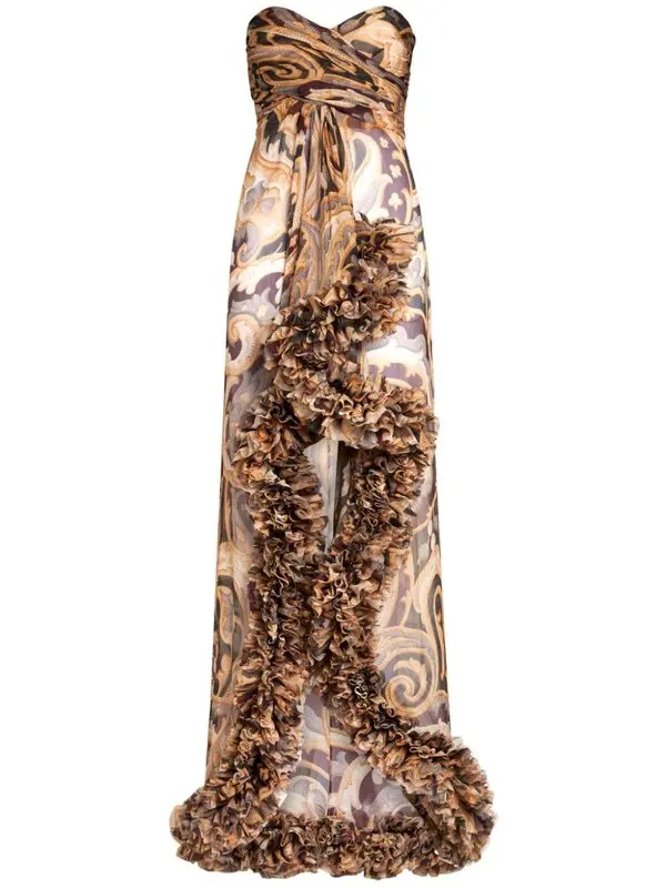 Etro Printed Silk Maxi Dress