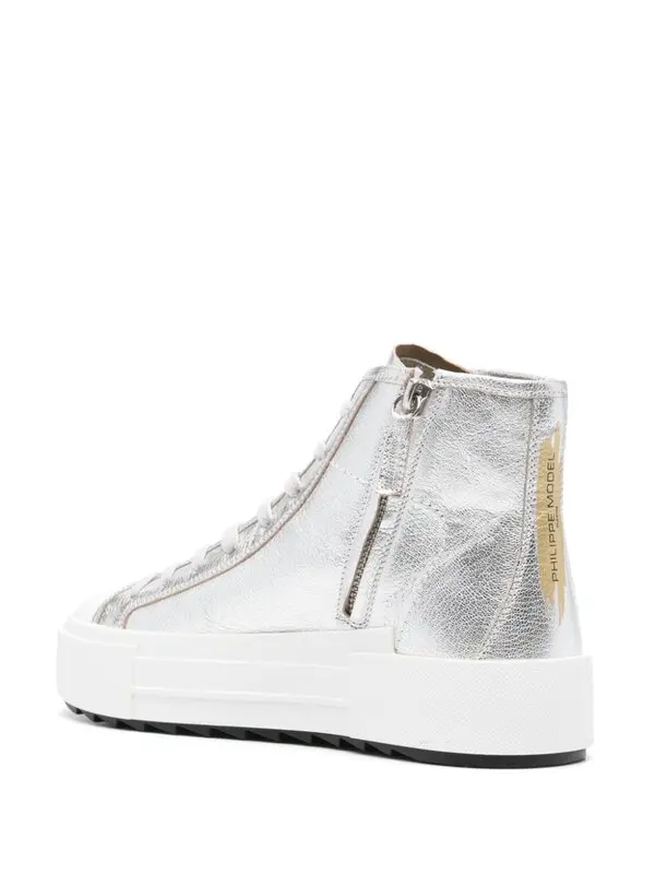 Philippe Model Hybrid Mid Sneakers - Silver