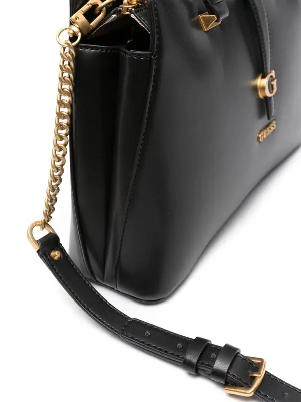 Guess Kuba Tote Bag With Gold-tone Logo Detail