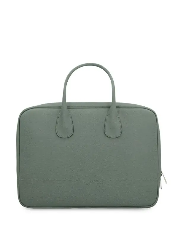 VALEXTRA My Logo Laptop Bag - Green