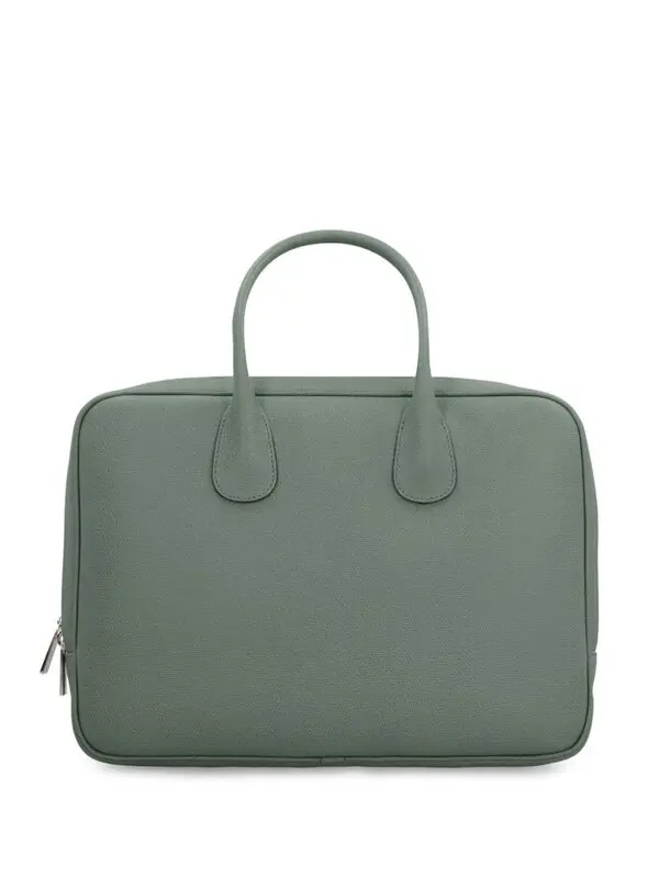 VALEXTRA My Logo Laptop Bag - Green