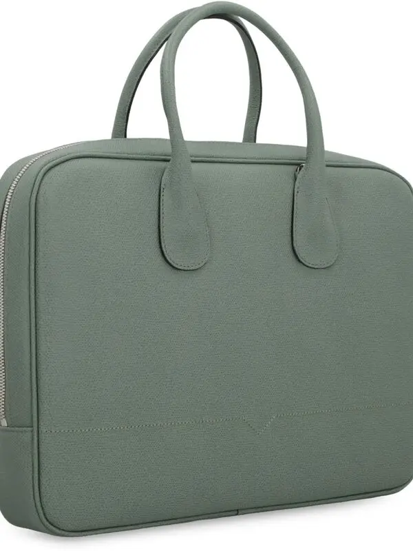 VALEXTRA My Logo Laptop Bag - Green