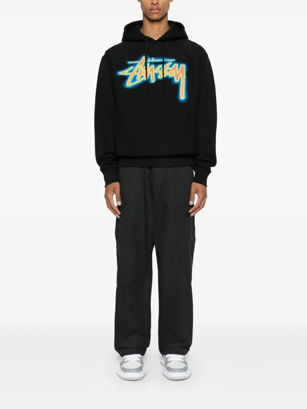 StüSsy Thermal Stock Hoodie In Black - 34% Off | Editorialist