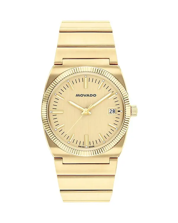 Movado Heritage Series Ondoplan Watch - Gold