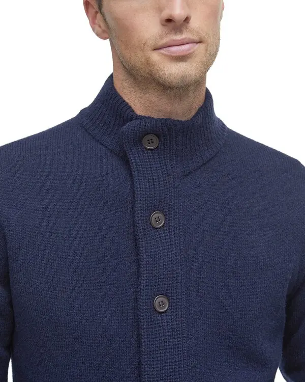Barbour Elbow Patch Wool Cardigan