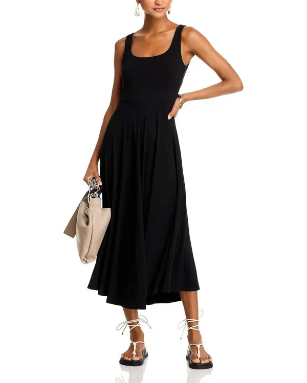 Aqua Knit Sleeveless Midi Dress