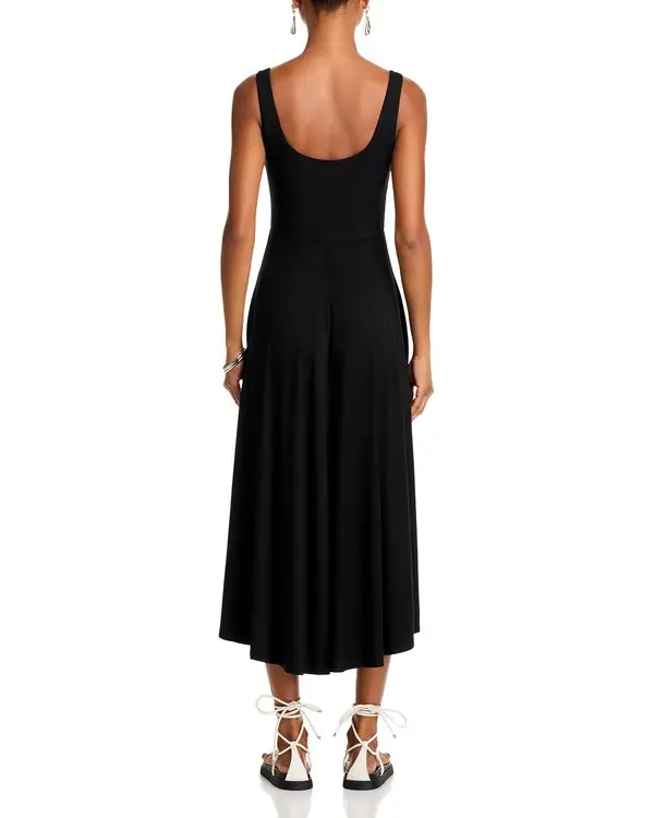 Aqua Knit Sleeveless Midi Dress