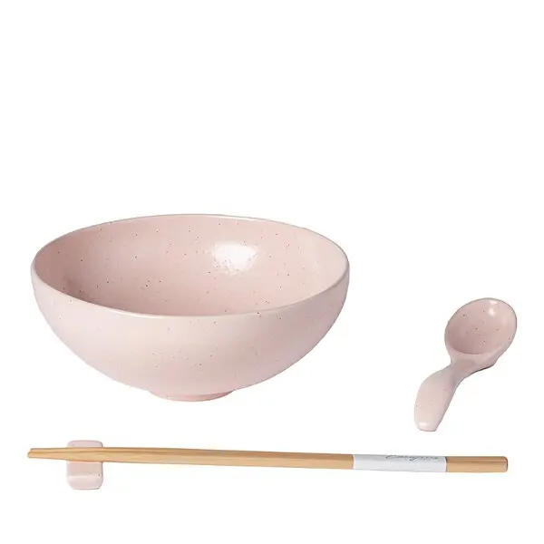 COSTA NOVA Pacifica Stoneware Ramen Bowl Set - Marshmallow