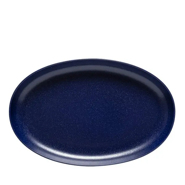 COSTA NOVA Pacifica 13 Oval Stoneware Platter - Blueberry