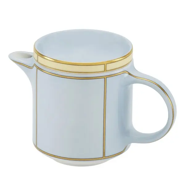 GINORI 1735 Colonna Coffee Pot With Cover - Celeste